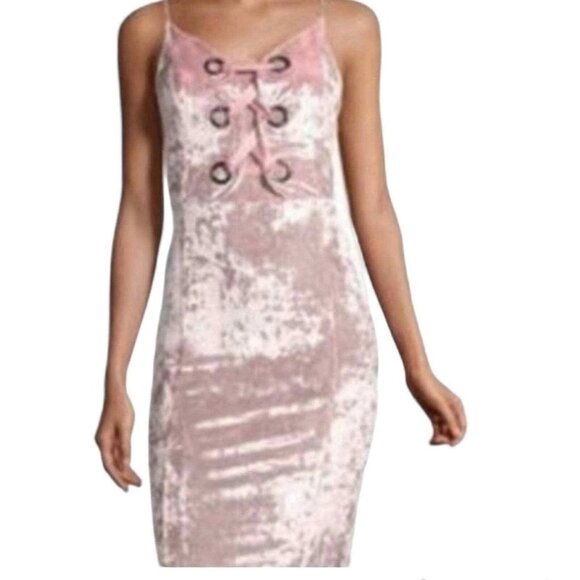 project RUNWAY | Dresses | Project Runway Blushpink Crushed Velvet ...